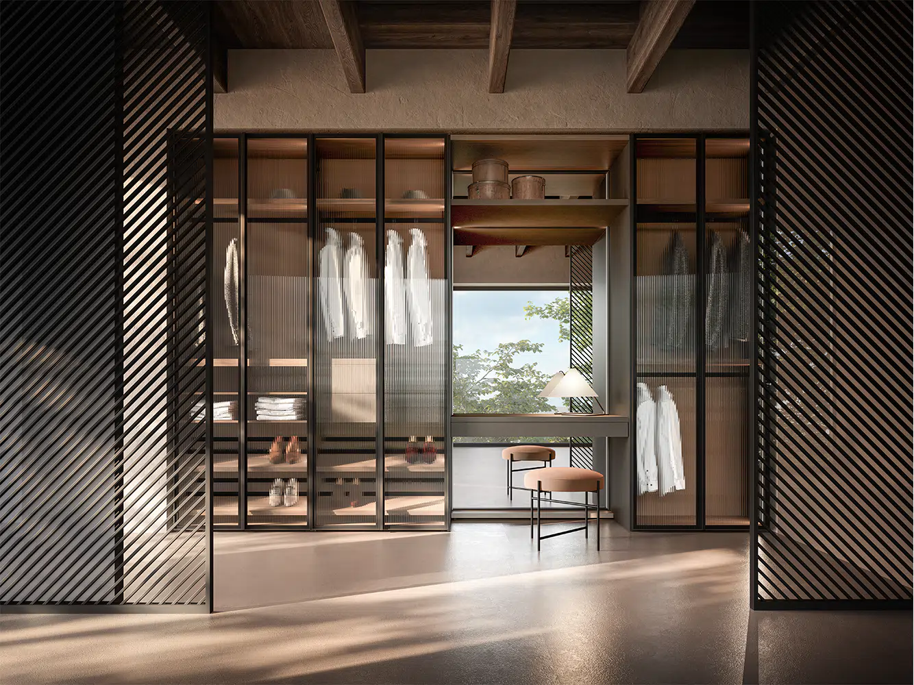 Modular Walk-in closet | Boffi Antibes
